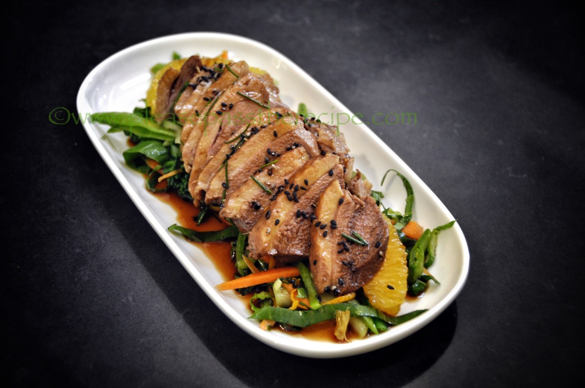 Duck Breast Poached in Red Master Stock | Please Pass the Recipe