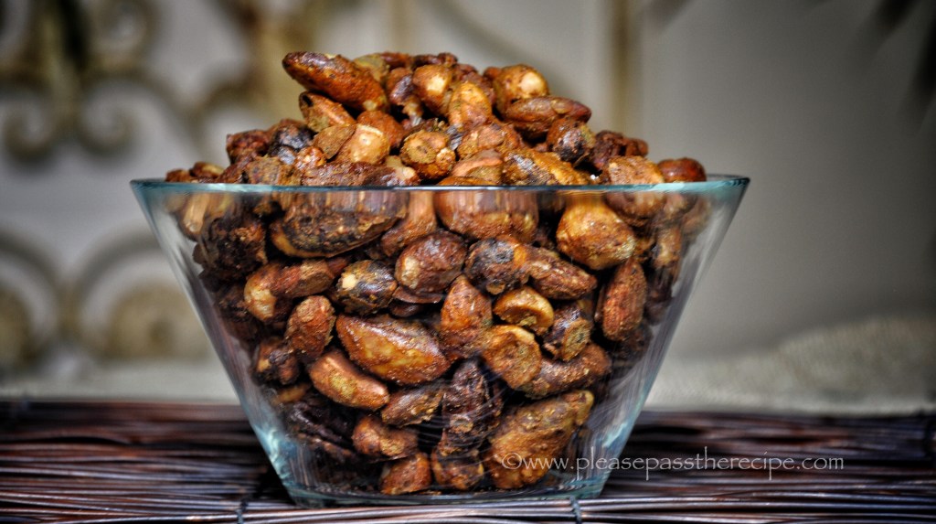 Crunchy Spiced “Beer” Nuts | Please Pass the Recipe